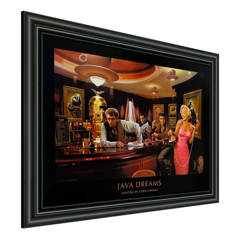 Red Barrel Studio® Java Dreams - James Dean,Humphrey Bogart, Elvis & Marilyn Monroe - Photograph ...